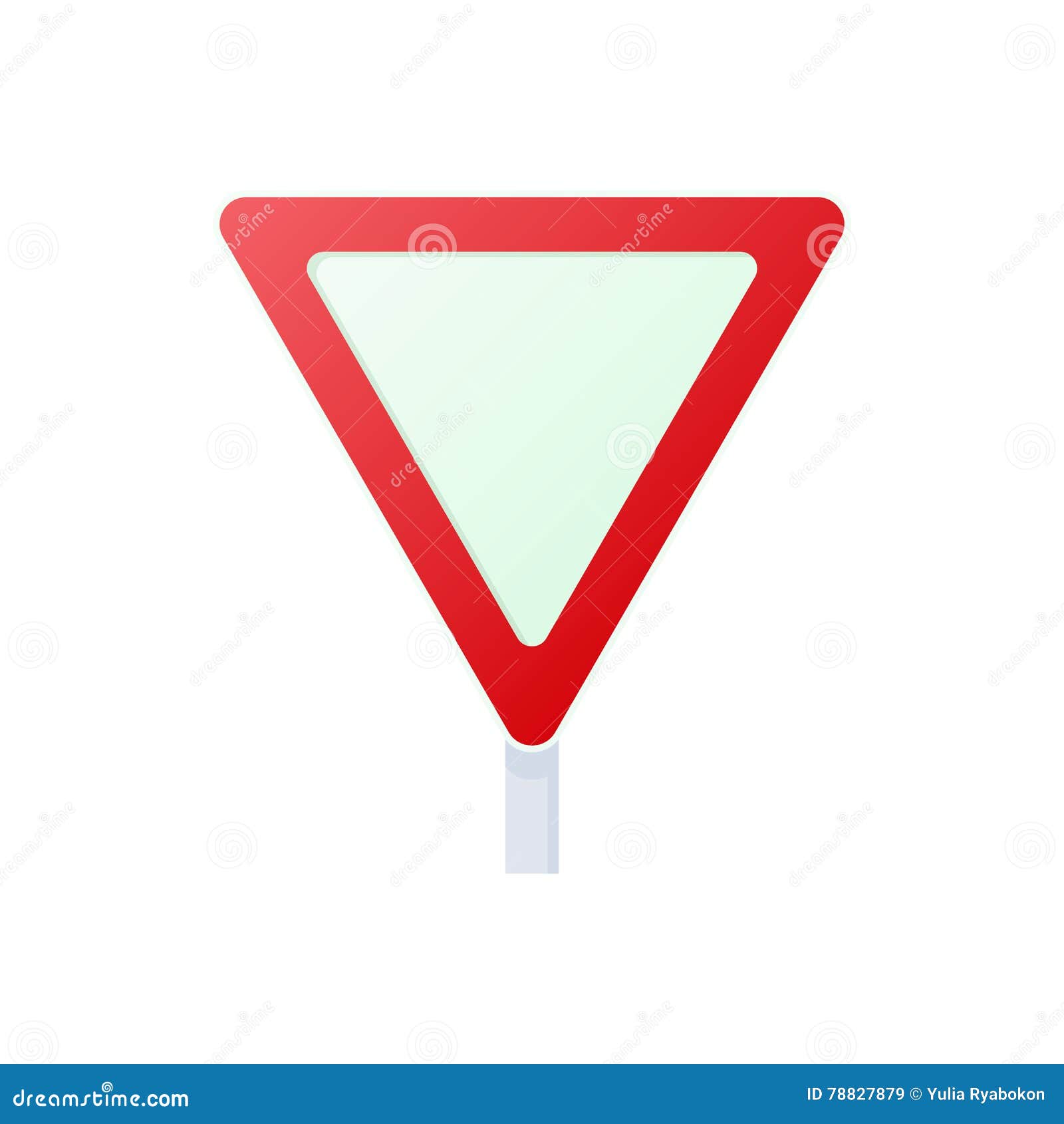 Triangular Road Sign With Exclamation Mark. Warning Traffic Sign ...