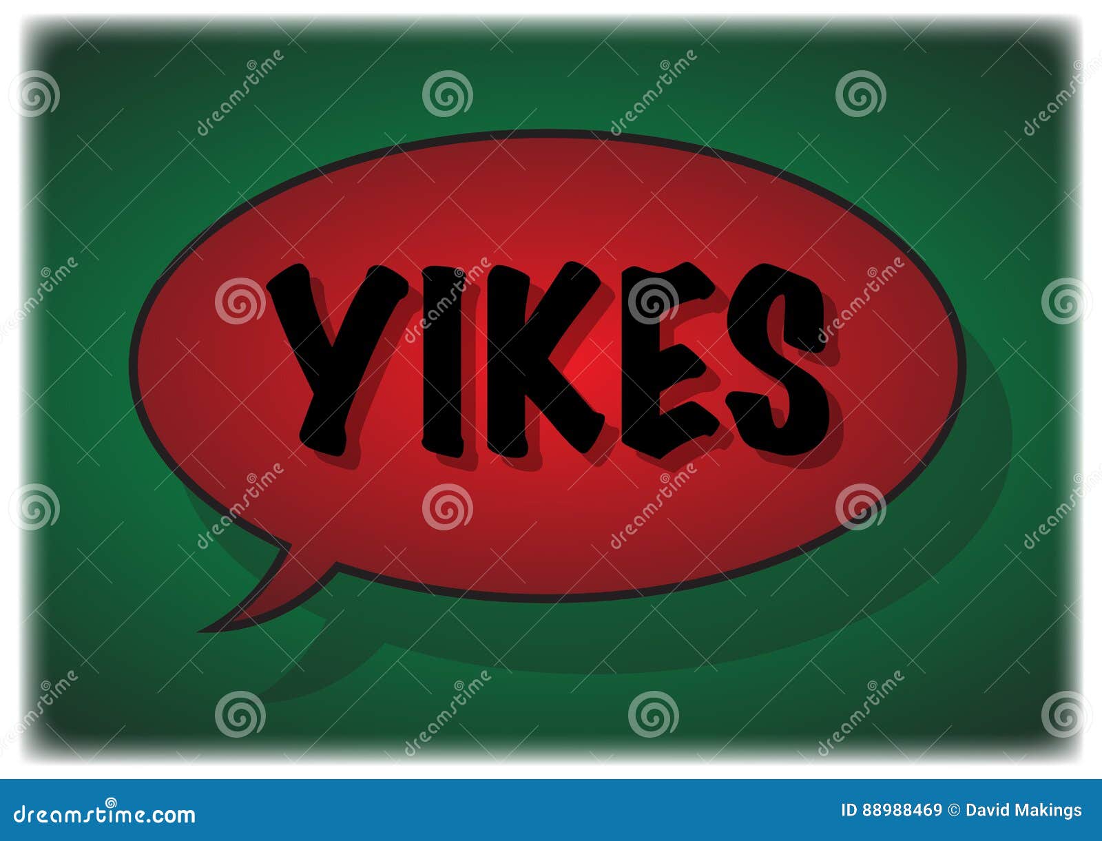 Yikes Speech Bubble stock illustration. Illustration of comic - 88988469
