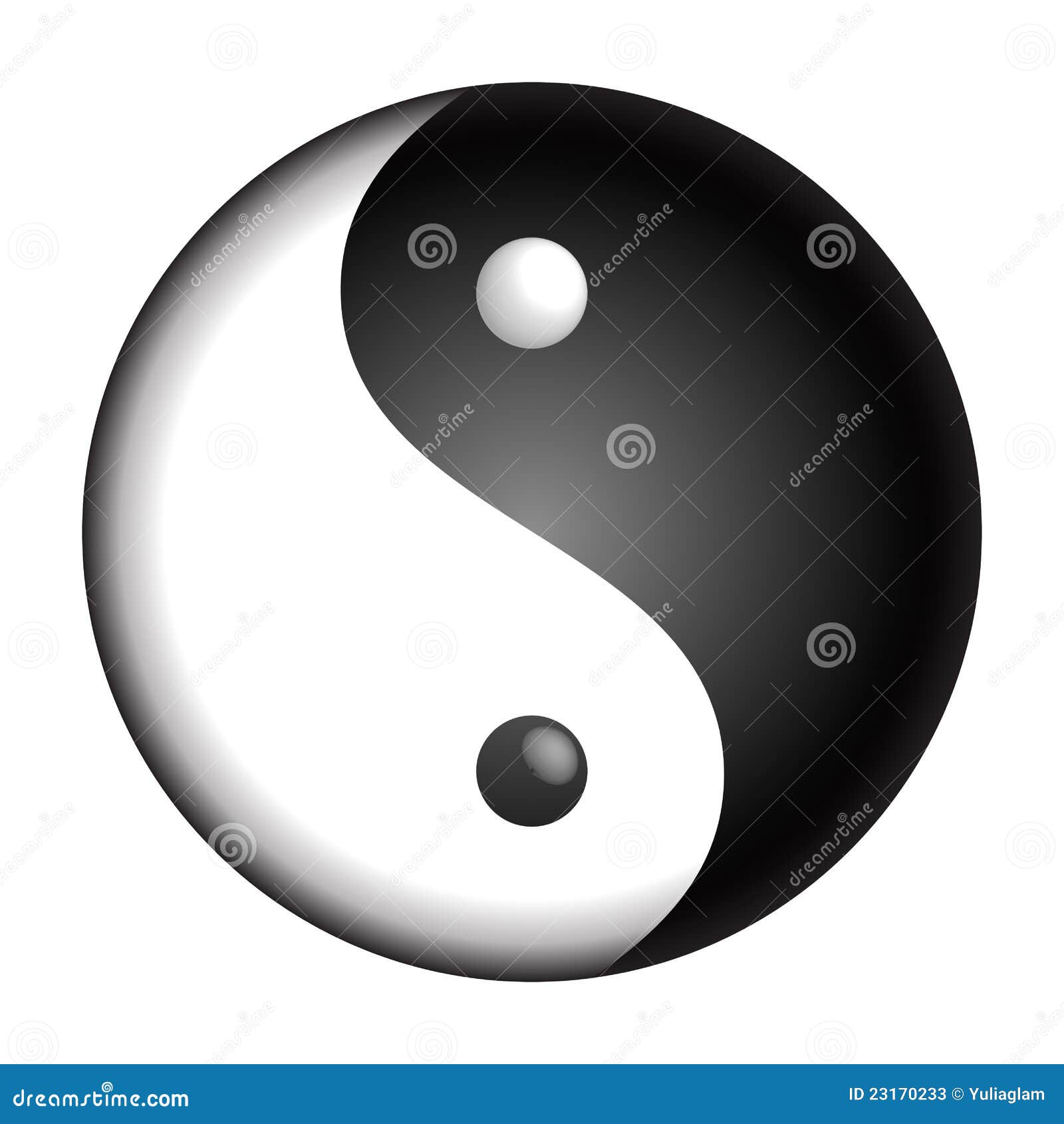 Yin Yang stock vector. Illustration of energy, isolated - 23170233