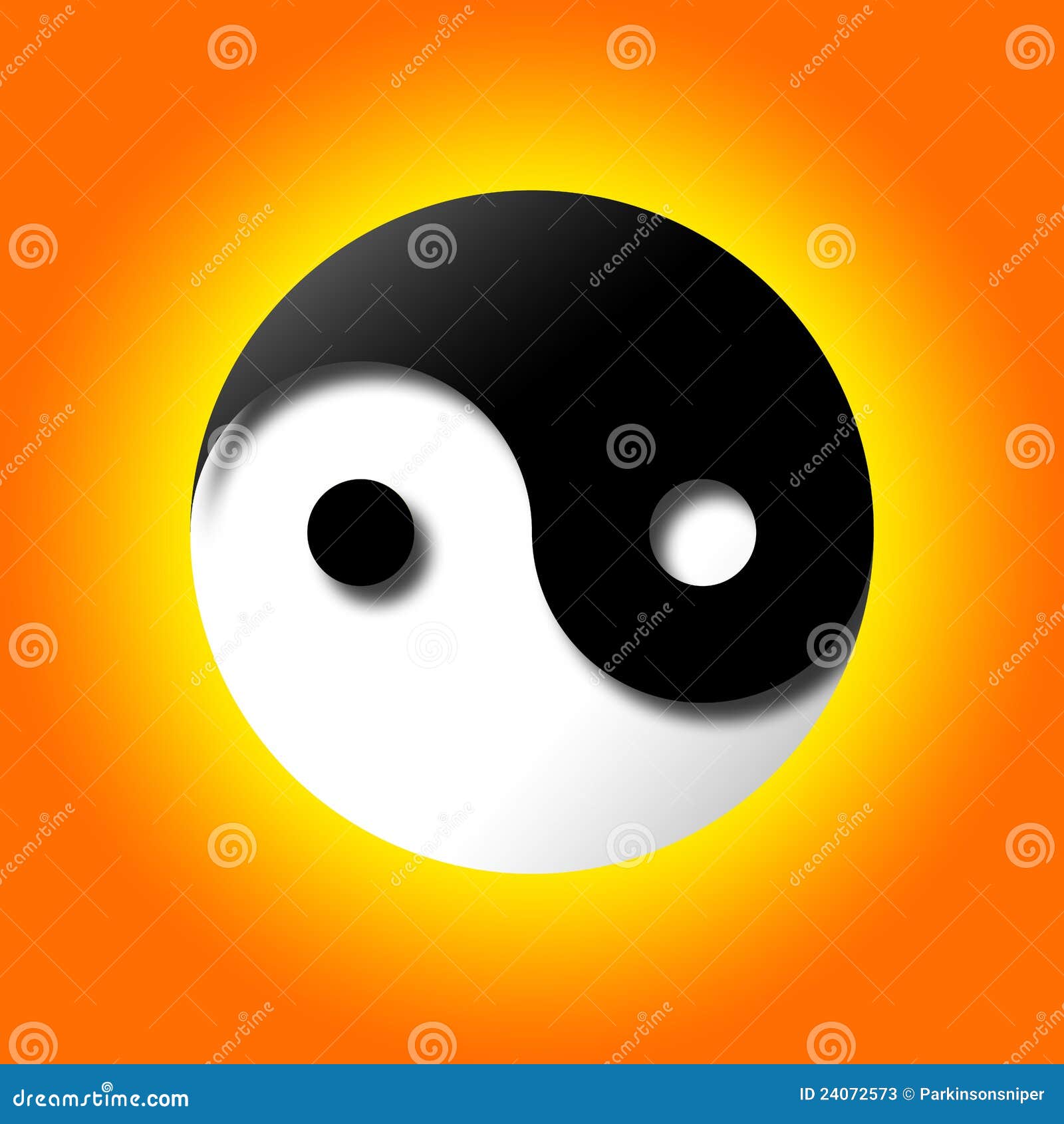 Yin Yang stock illustration. Illustration of conceptual - 24072573