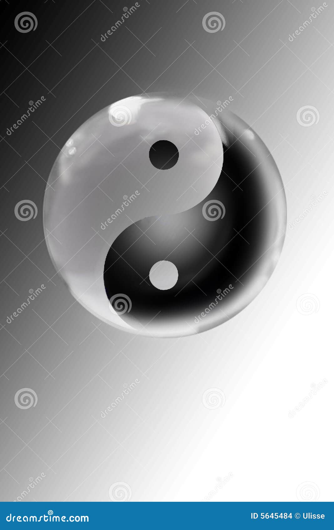 Yin yang stock photo. Image of element, ancient, feng - 5645484