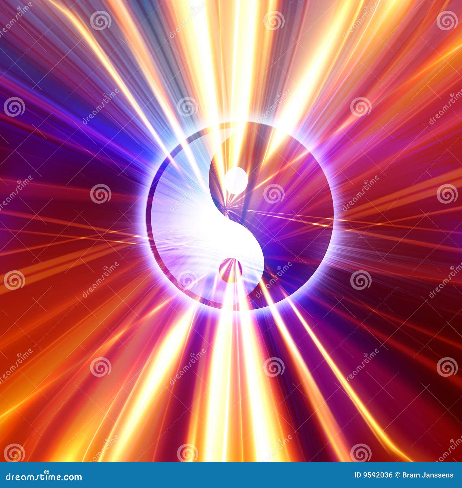 Yin Yang Colourful Set, Symbol Of Dualism In Ancient Chinese Philosophy ...