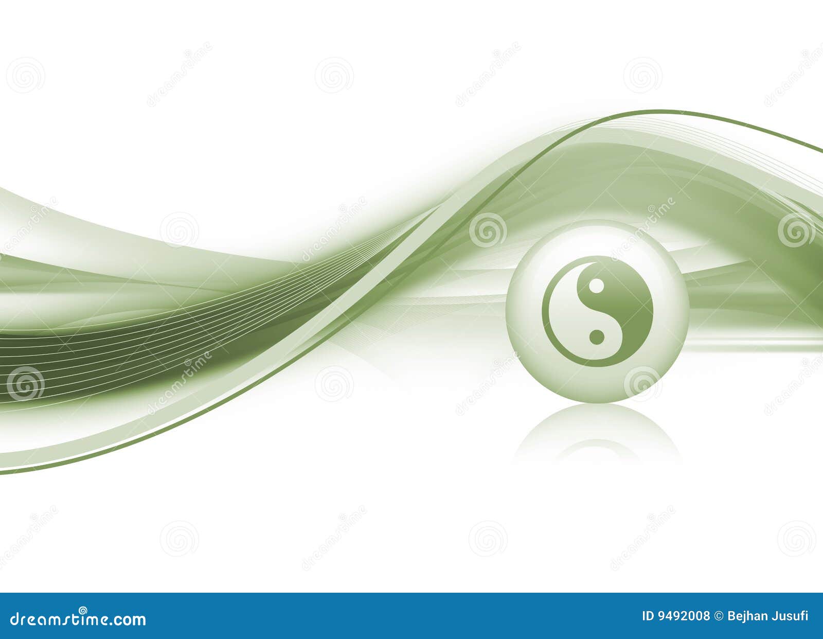 Go With The Flow Yin Yang Jade Water Background Banner Royalty-Free ...