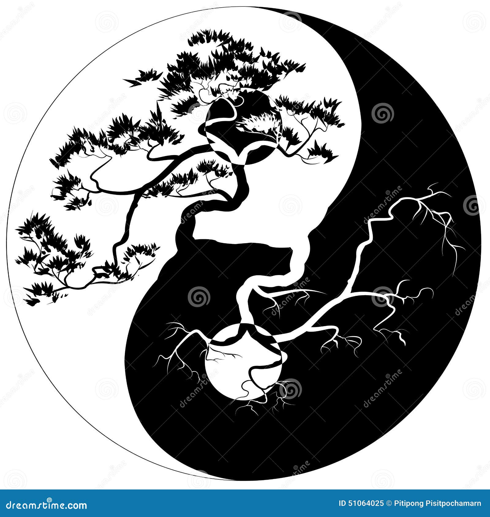 Yin Yang Tree Stock Illustrations – 1,659 Yin Yang Tree Stock ...