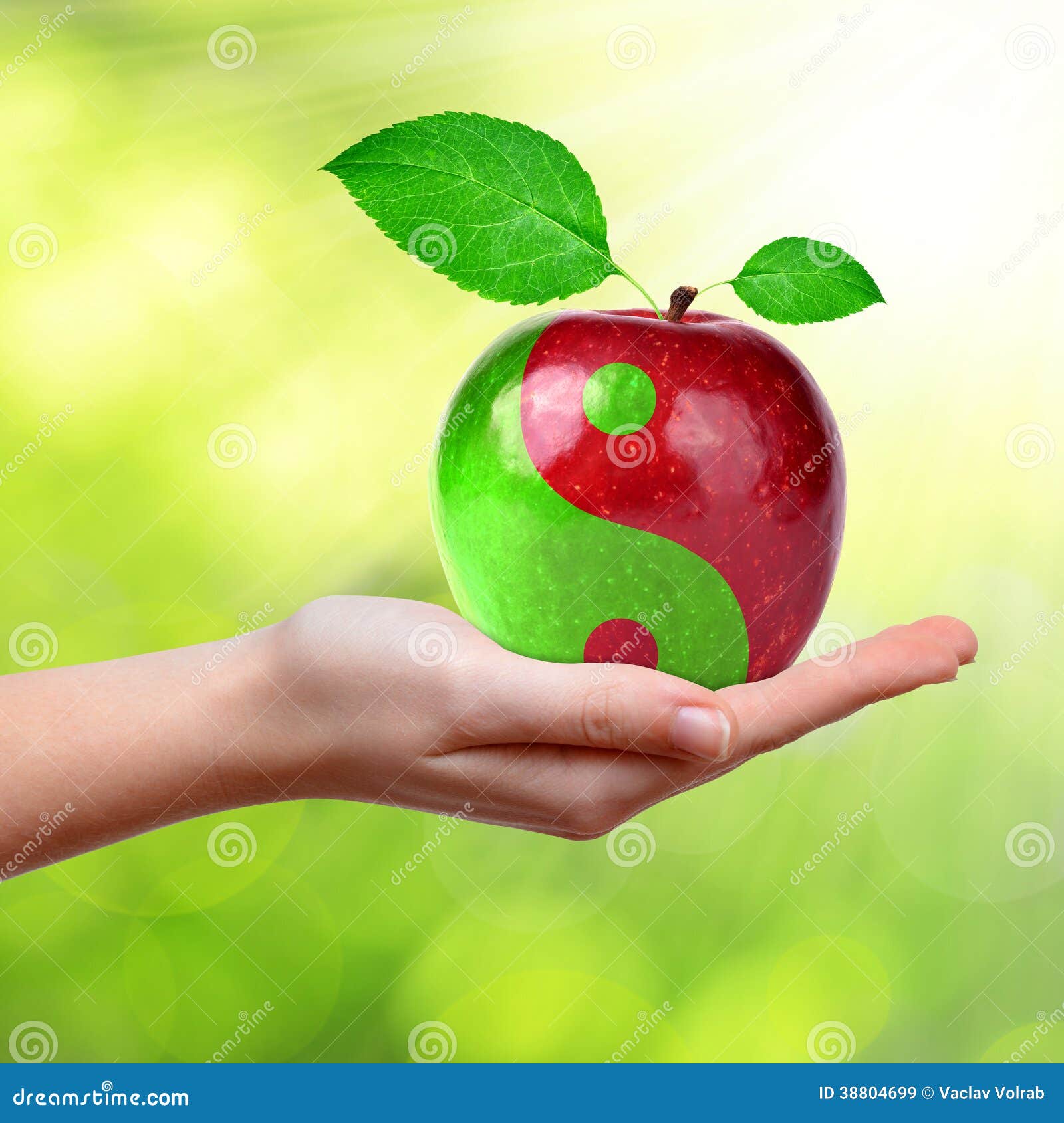 Yin Yang Collage from Apple Stock Image - Image of organic, freshness ...