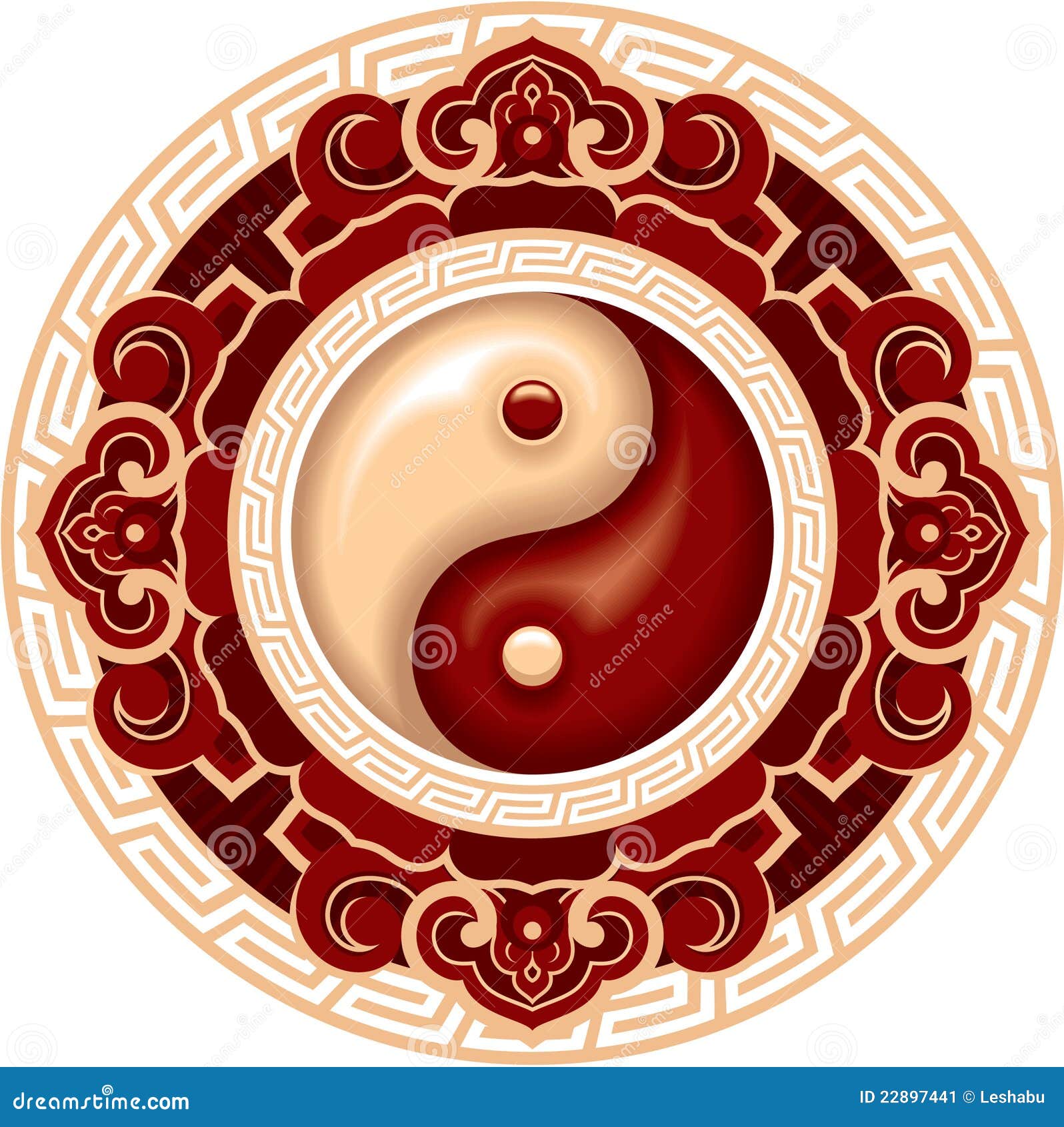 Yin Yang Composition stock vector. Illustration of good - 22897441