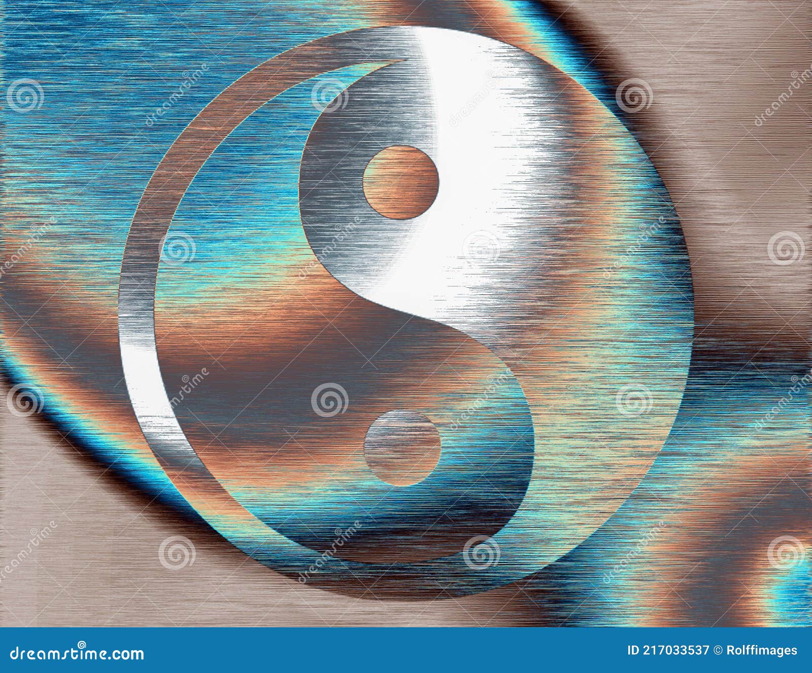 Yin Yang. 3D Rendering stock illustration. Illustration of yang - 217033537