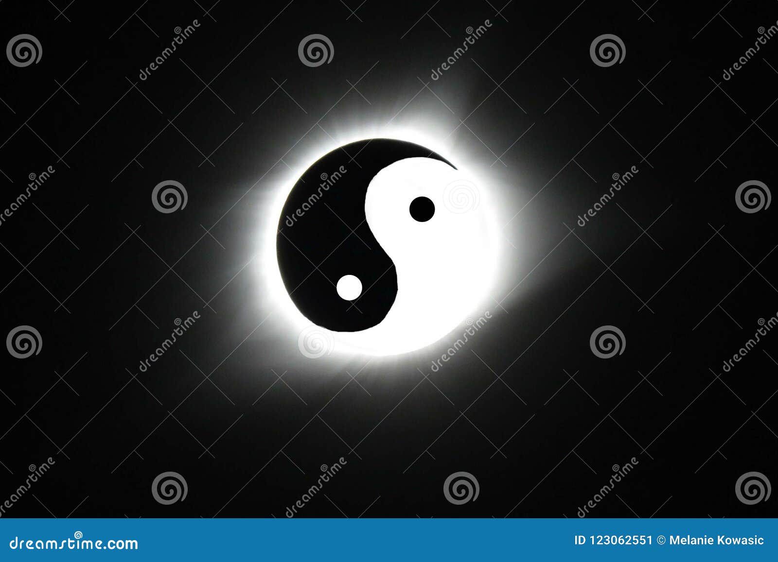 Yin yang eclipse stock image. Image of positive, hate - 123062551