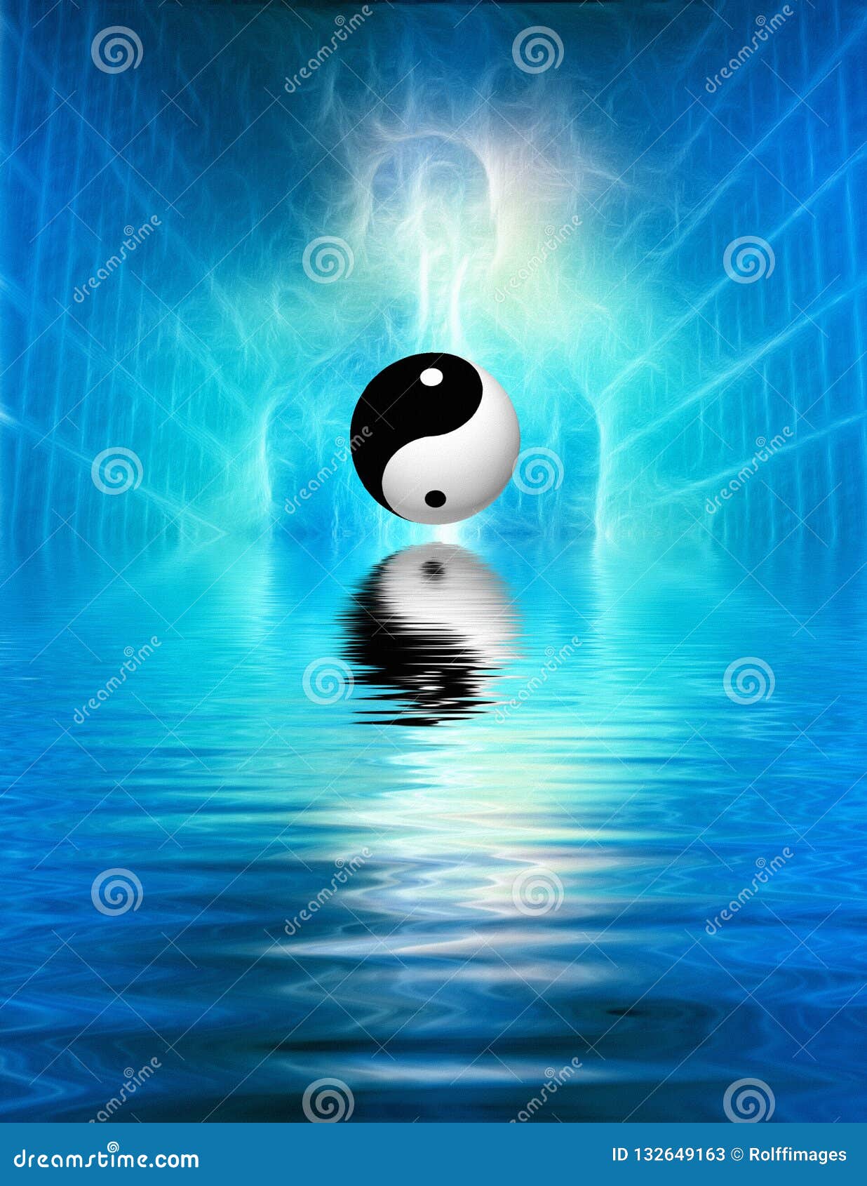 Yin-Yang Energy ilustração stock. Ilustração de conceito - 132649163