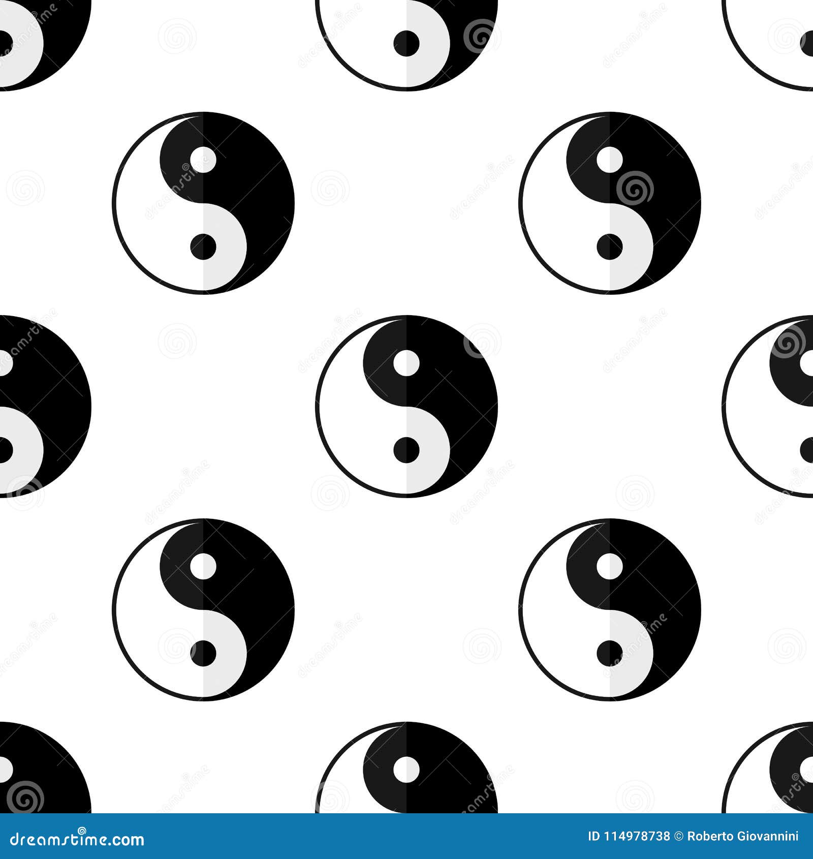 Yin Yang Colourful Set, Symbol Of Dualism In Ancient Chinese Philosophy ...