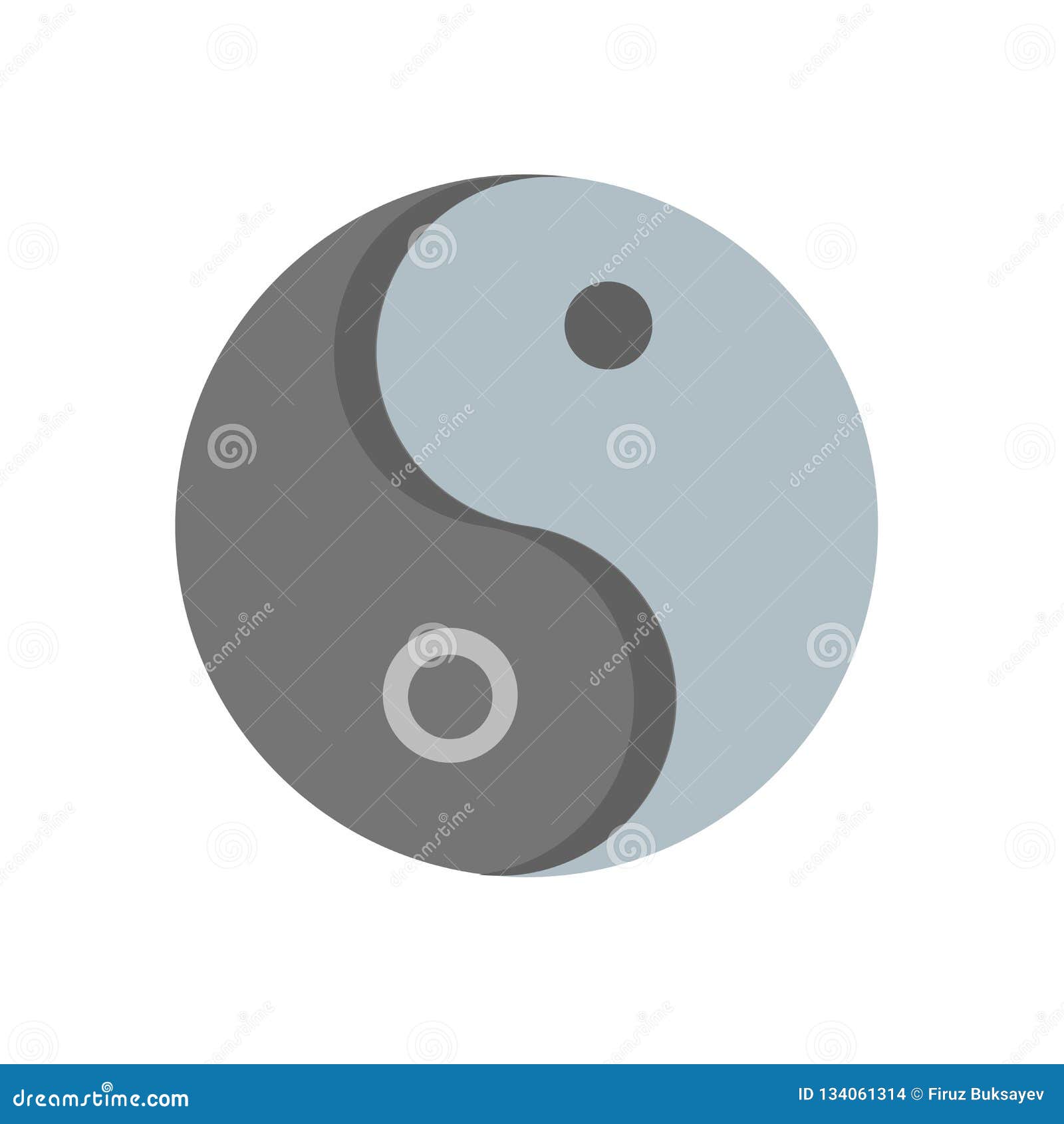 Yin Yang Icon Vector Isolated on White Background, Yin Yang Sign ...