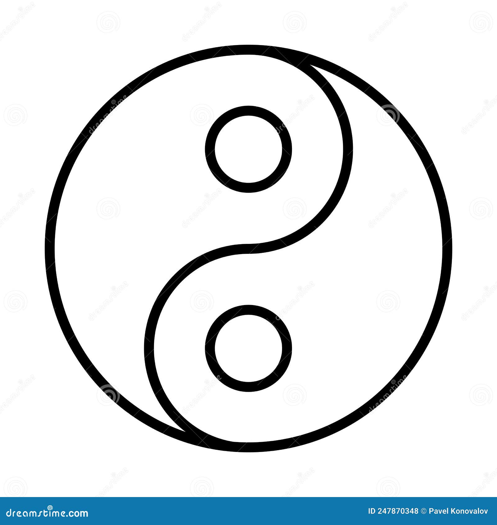 Yin And Yang Icon Vector Illustration | CartoonDealer.com #247870348