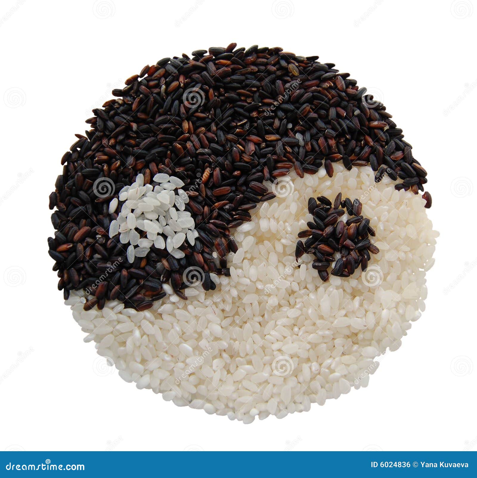 Yin yang rice stock photo. Image of diet, asian, vegeteble - 6024836