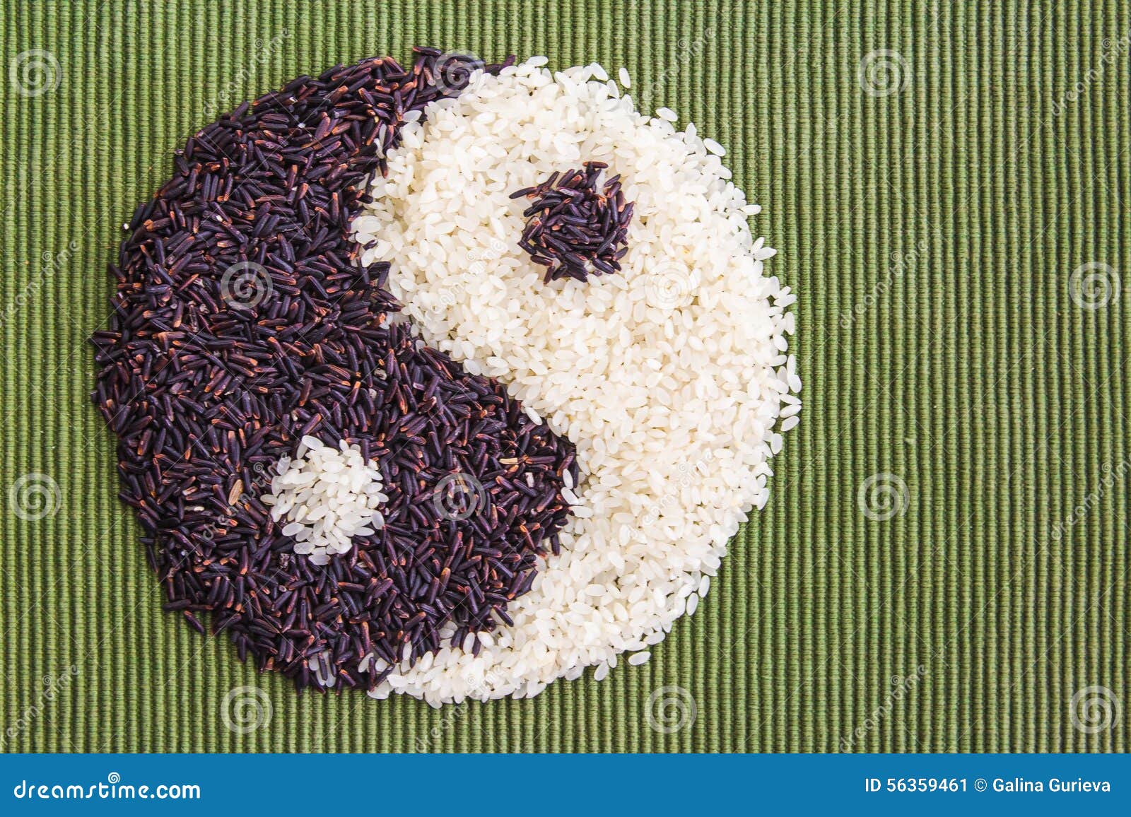 Yin yang rice stock image. Image of sign, culture, harmony - 56359461