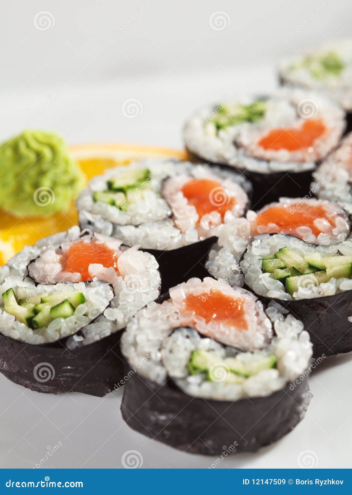 Yin Yang Roll stock image. Image of maki, orange, japan - 12147509