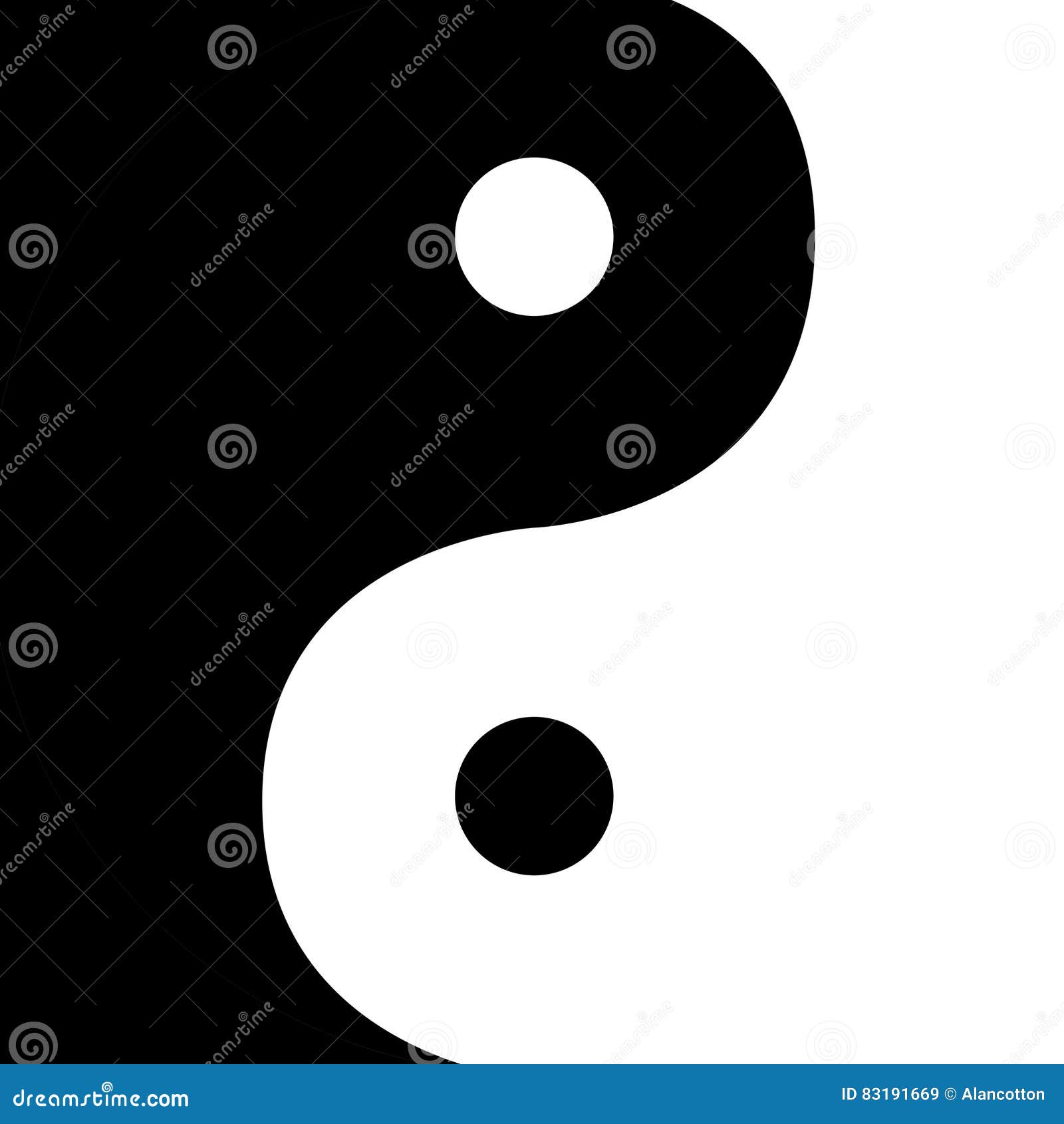 Yin and Yang Sides stock illustration. Illustration of peace - 83191669