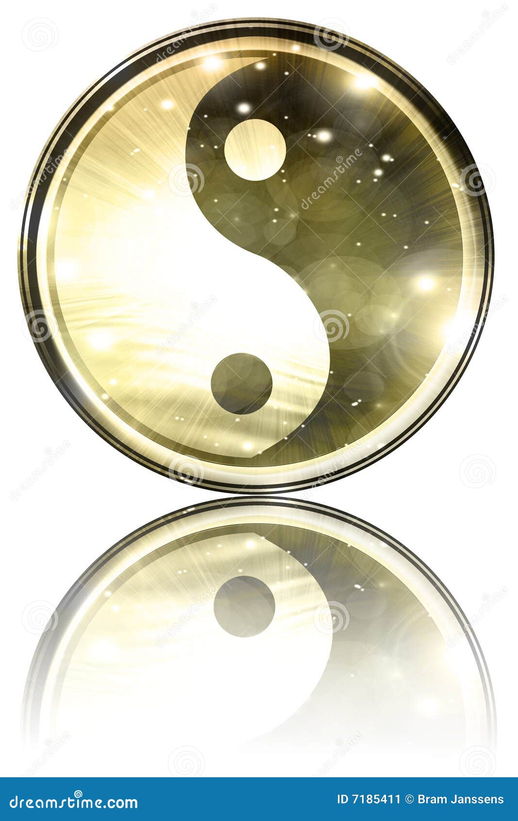 Yin Yang sign stock illustration. Illustration of sign - 7185411