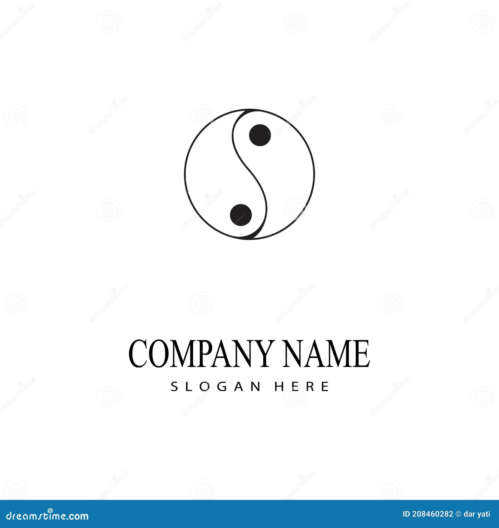 Yin Yang Simbol Flat Design Stock Vector - Illustration of symbol ...
