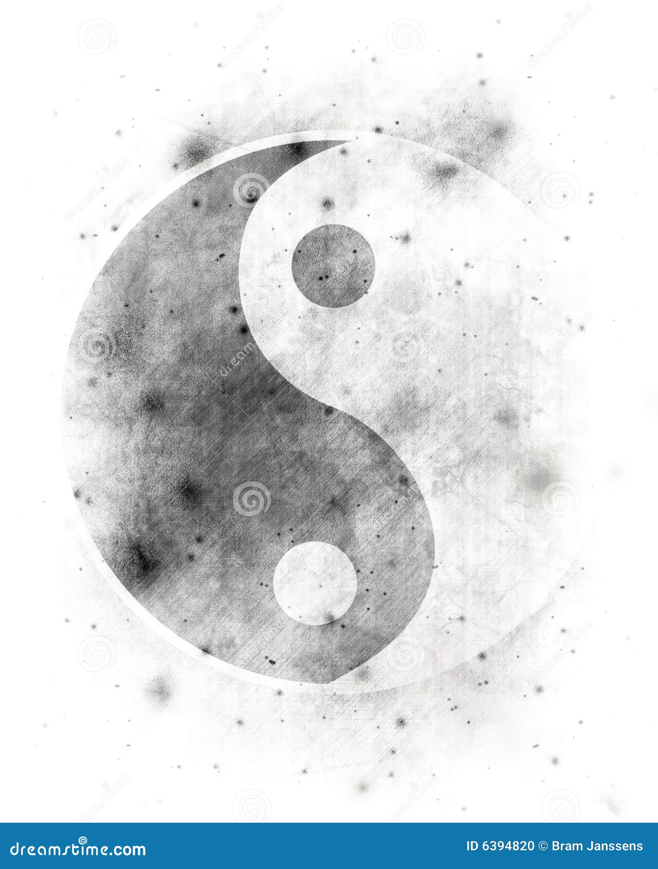 Yin yang symbol stock illustration. Illustration of horoscope - 6394820
