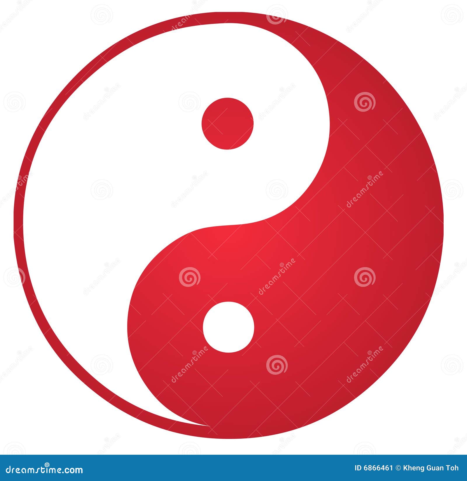 Yin Yang symbol stock illustration. Illustration of element - 6866461