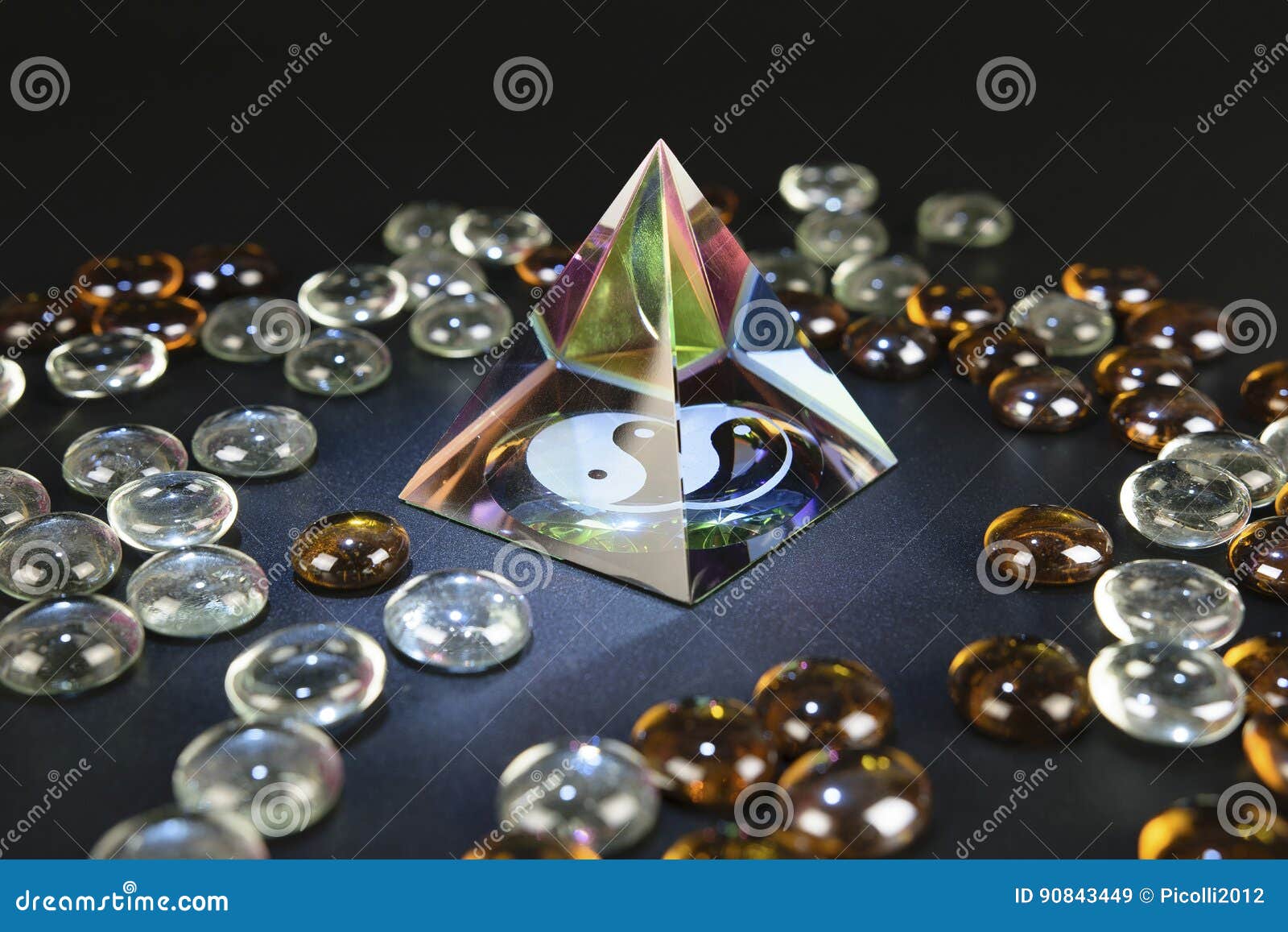 Yin Yang Symbol With Clouds And Stars Royalty-Free Stock Photography ...