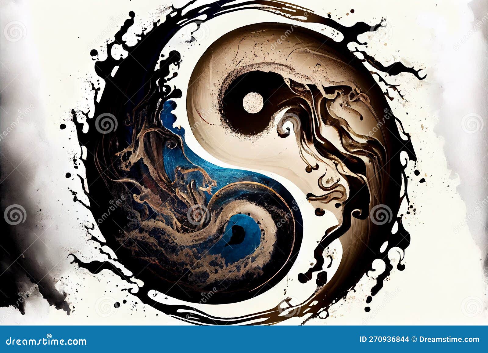 Yin Yang Symbol. Infinity Life Illustration Stock Illustration ...