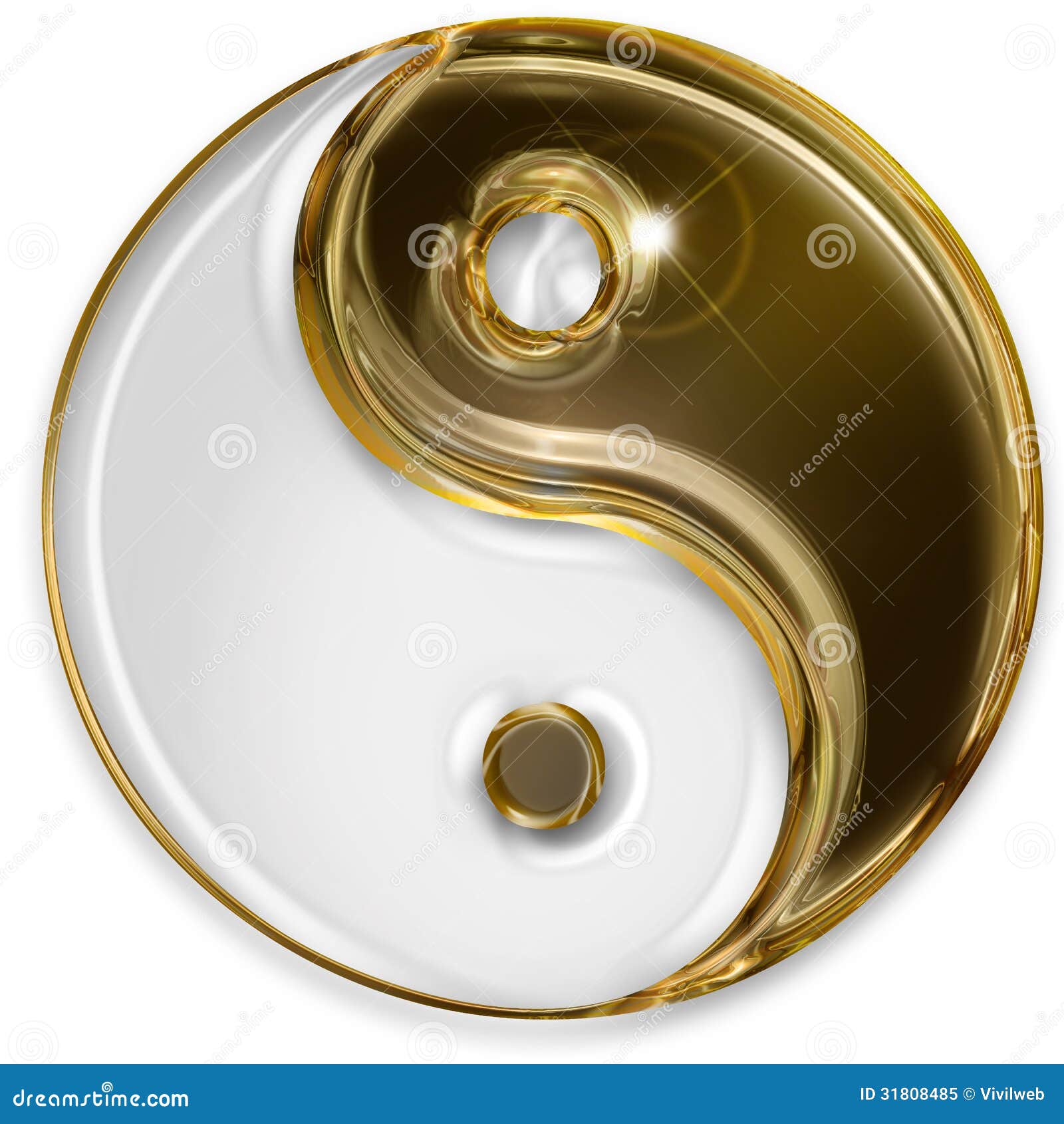 Yin yang symbol stock illustration. Illustration of china - 31808485