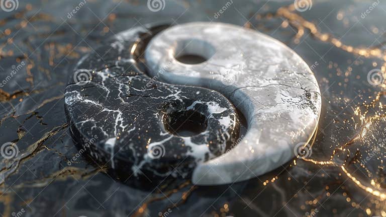 A Yin and Yang Symbol with Its Contrasting Black and White Halves ... A Yin and Yang Symbol with Its Contrasting Black and White Halves ...