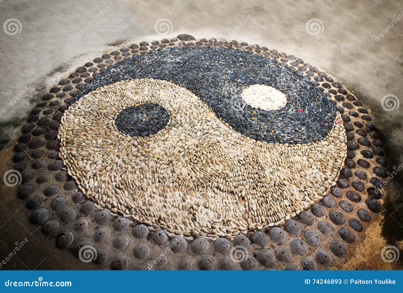 Yin Yang symbol stock image. Image of east, orient, religion - 74246893