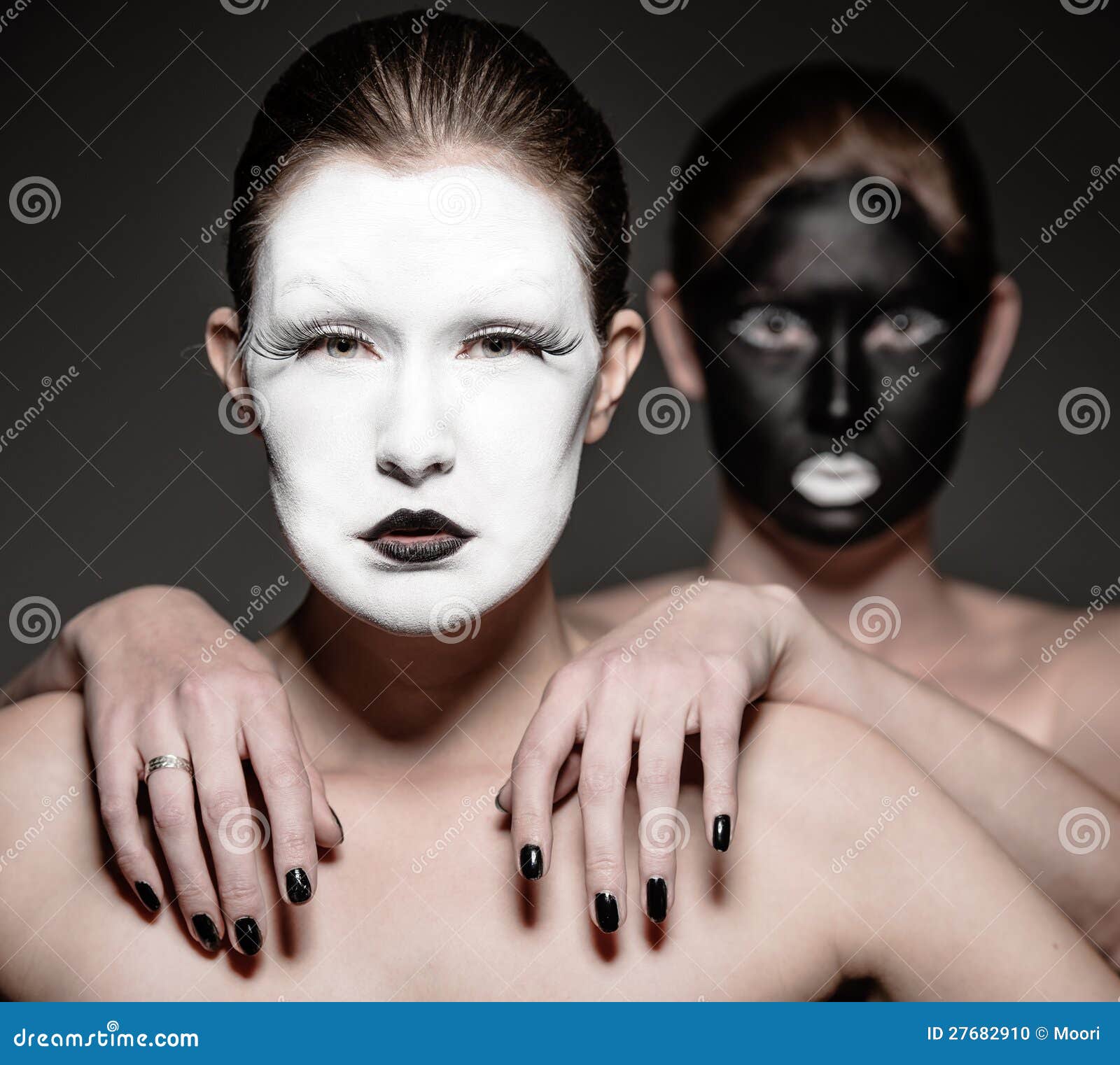 Yin yang twins stock photo. Image of white, young, girls - 27682910