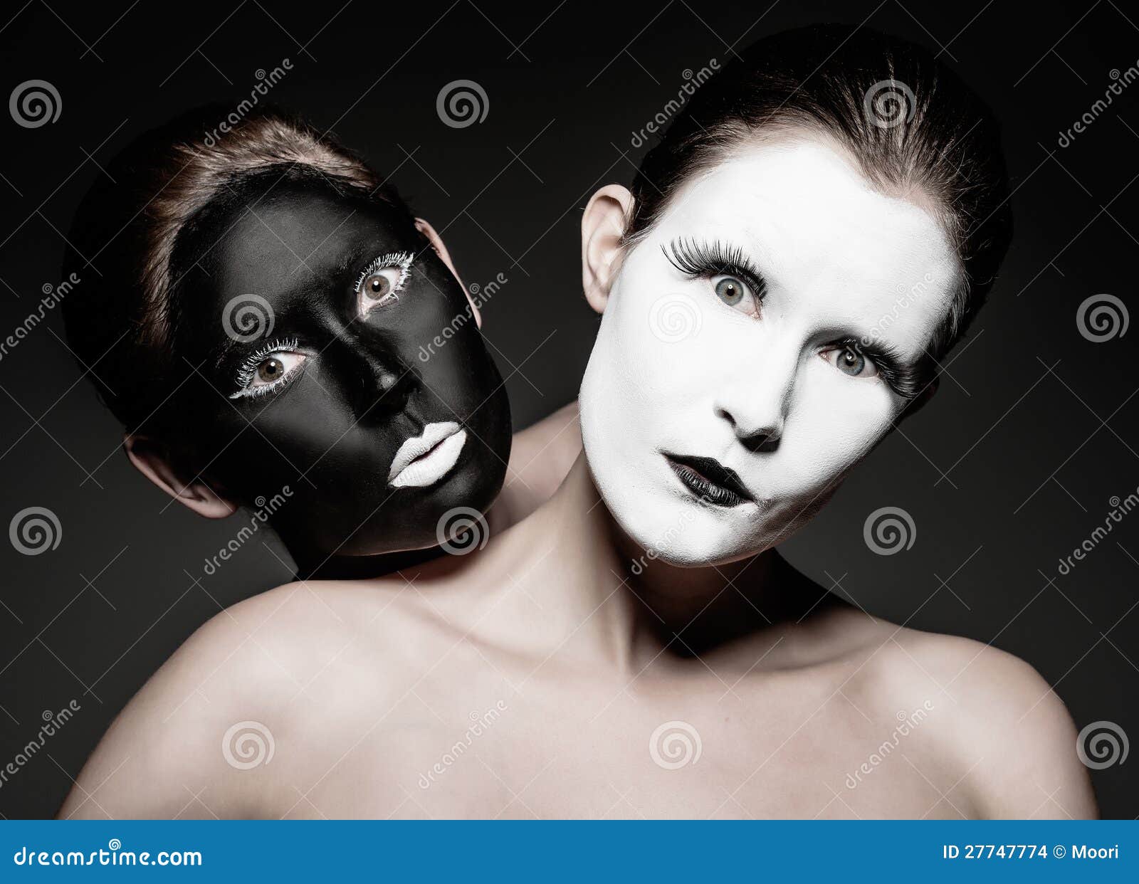 Yin yang twins stock photo. Image of young, white, creative - 27747774