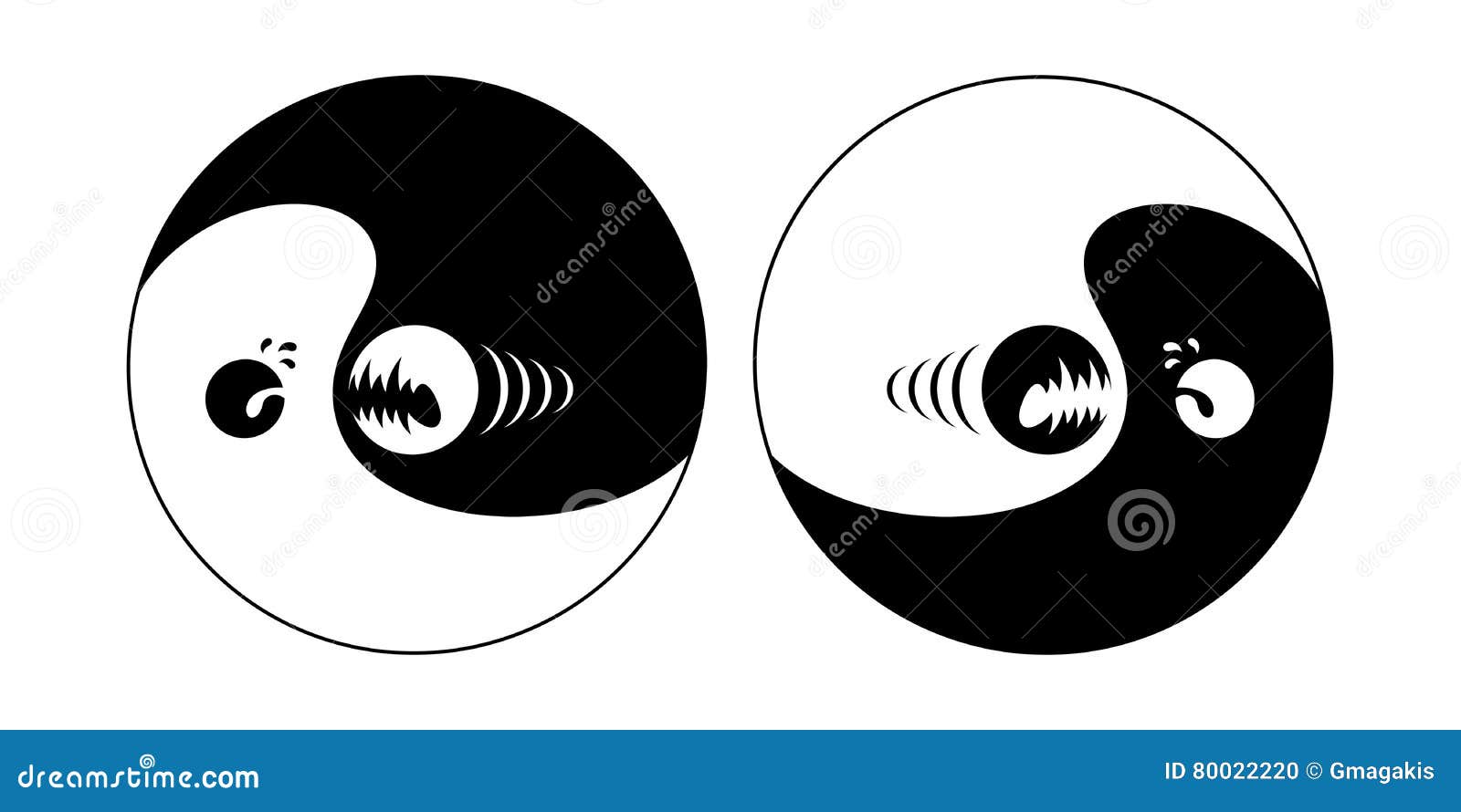 Boxing Harm Warning Sign Shaped On Cartoon Vector Illustration ...