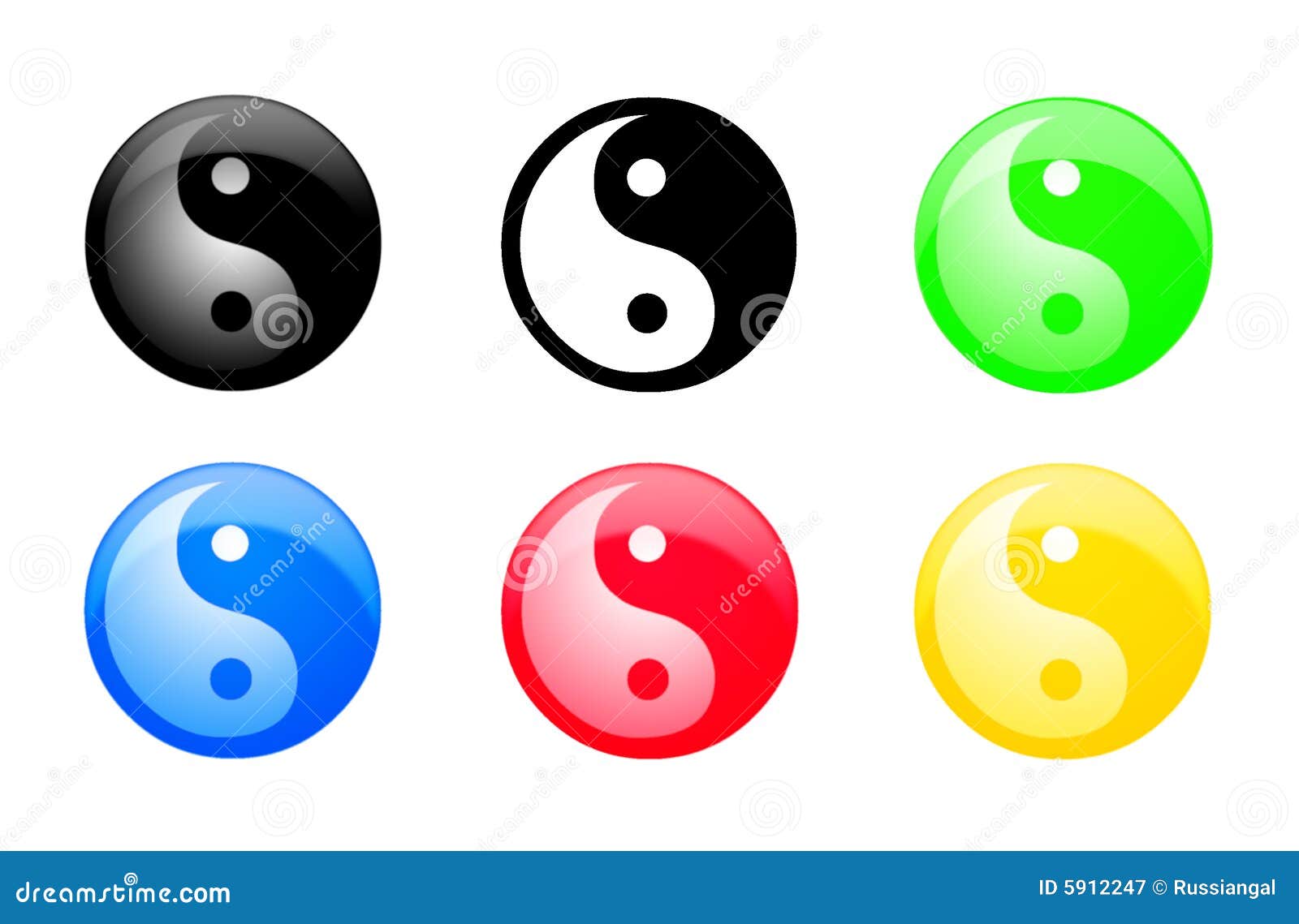 Go With The Flow Yin Yang Jade Water Background Banner Royalty-Free ...