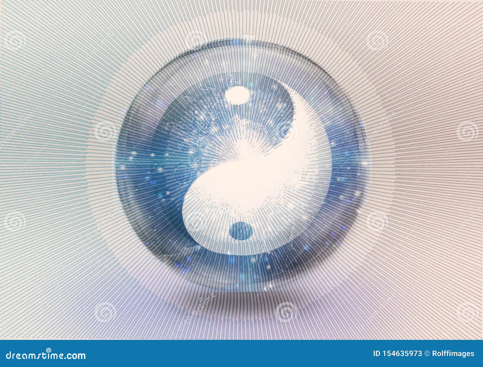 Yin Yang stock illustration. Illustration of cosmic - 154635973
