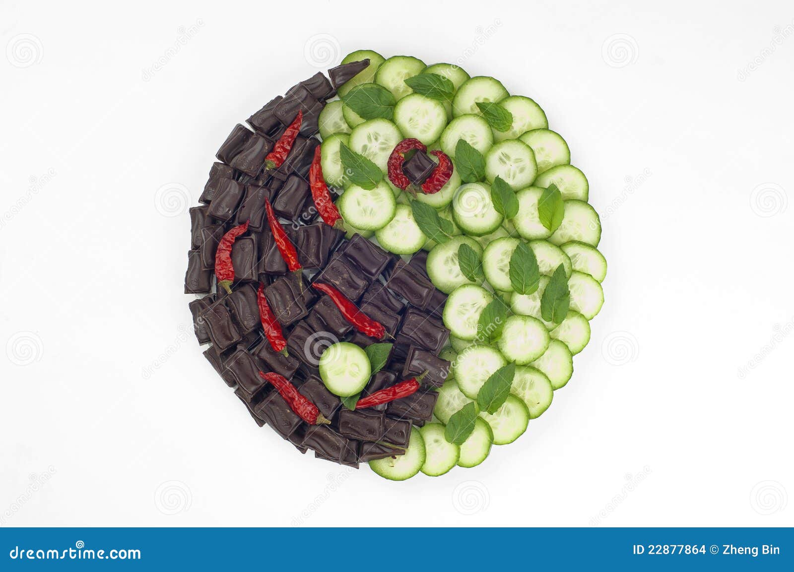 Ying and yang stock illustration. Illustration of cold - 22877864