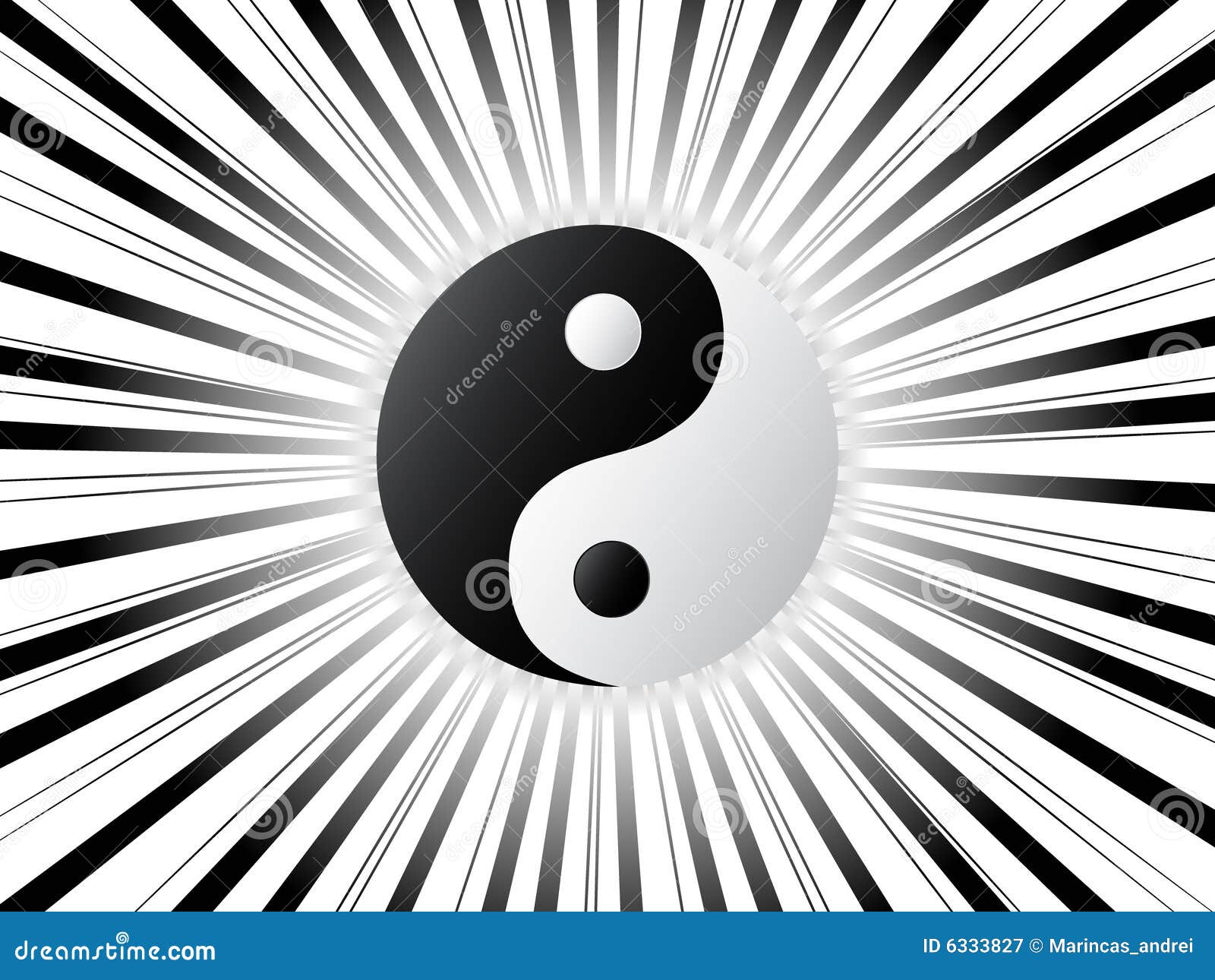 Ying and yang stock vector. Illustration of karma, chinese - 6333827