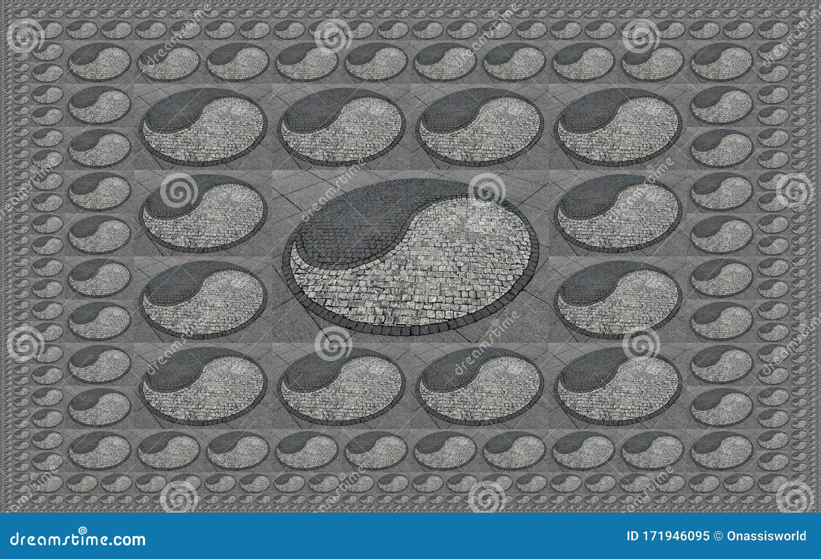 Ying Yang Abstract Art Background Stock Image - Image of abstract, ying ...