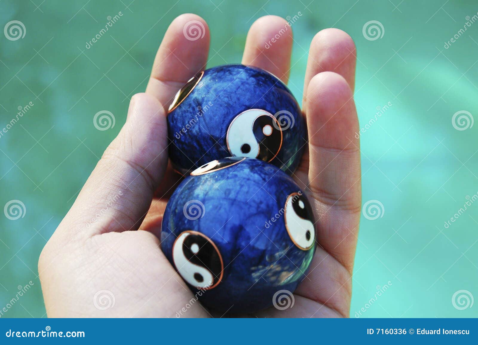 Ying yang balls stock photo. Image of circle, circular - 7160336