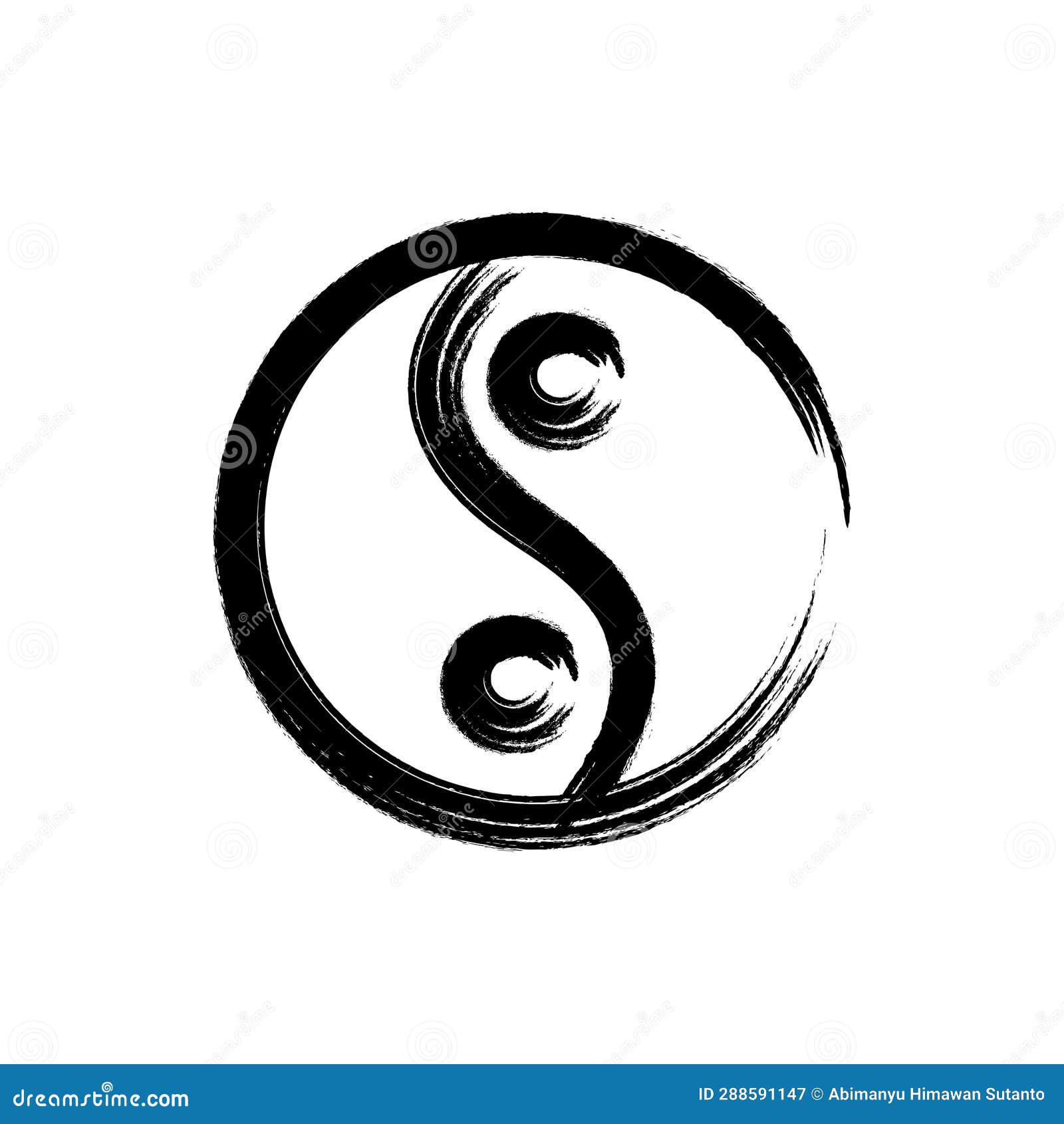 Ying yang icon vector stock vector. Illustration of opposites - 288591147