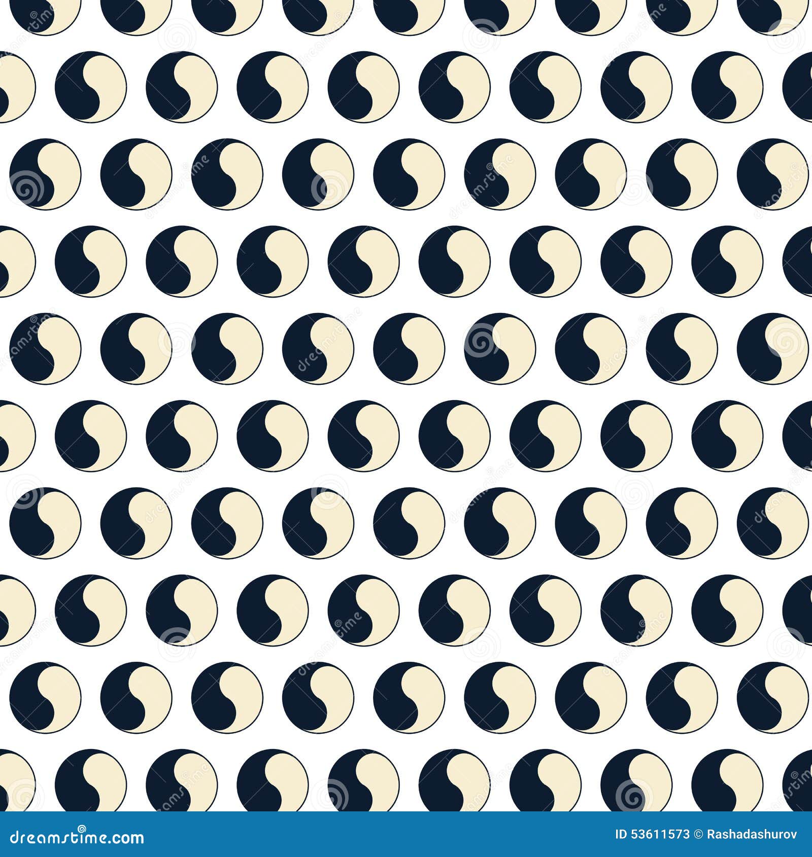 Yin Yang Two Pattern Symbol Vector Illustration | CartoonDealer.com ...