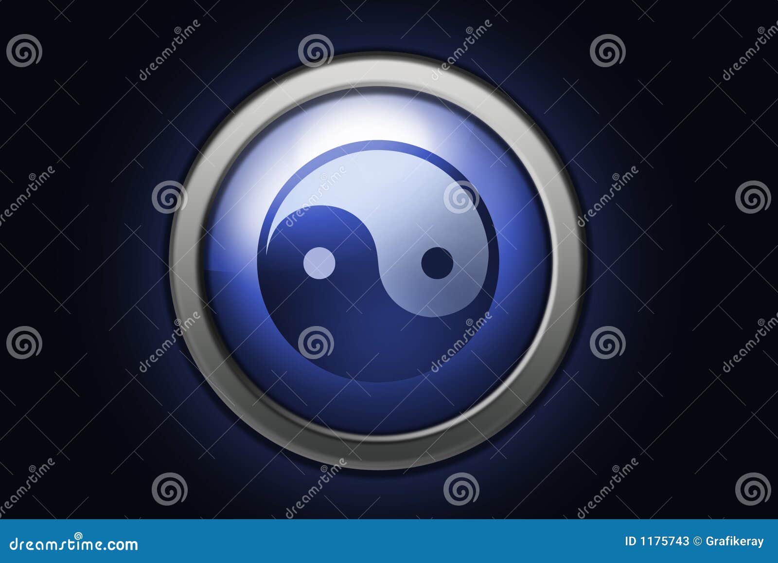 Ying-yang sign stock illustration. Illustration of element - 1175743