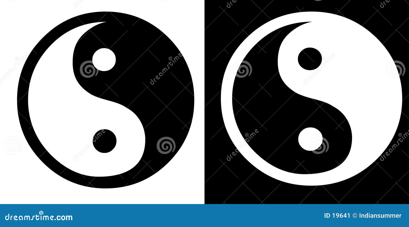 Ying-Yang sign stock illustration. Illustration of black - 19641