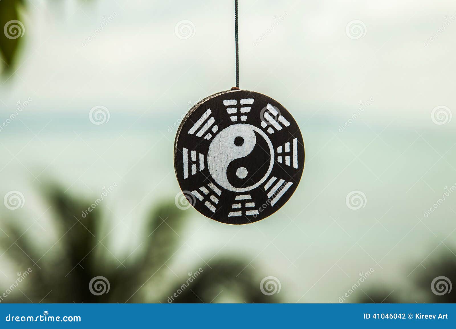 Ying yang sign decoration stock photo. Image of label - 41046042