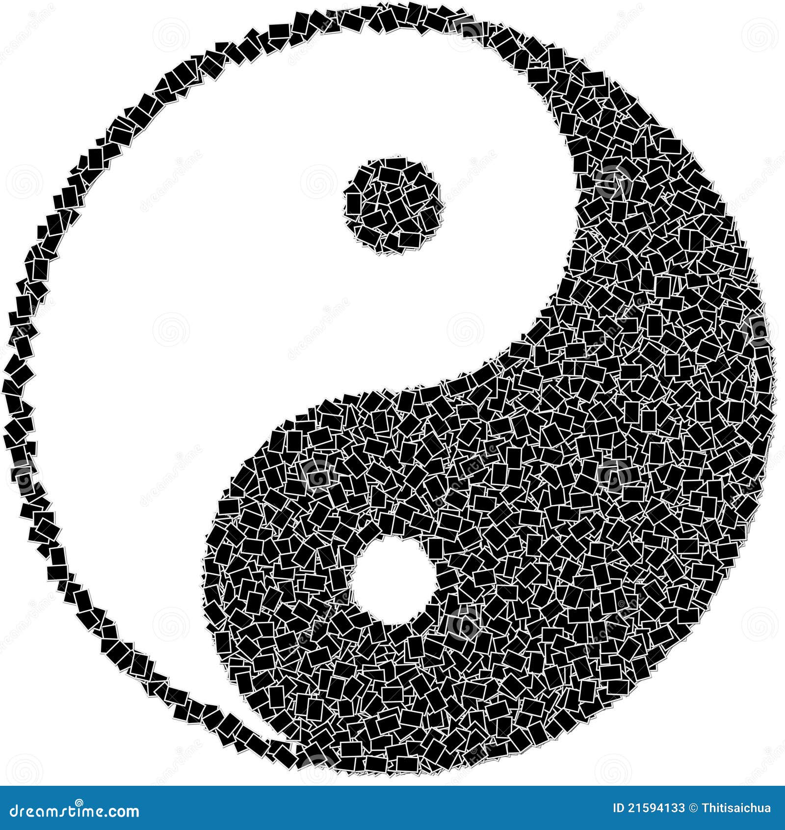Ying yang symbol stock illustration. Illustration of symbol - 21594133