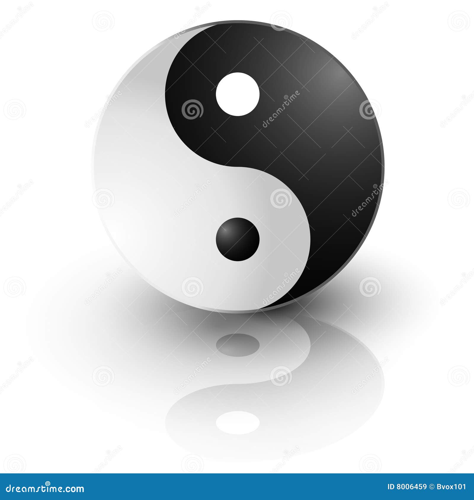 Ying yang symbol stock illustration. Illustration of sign - 8006459