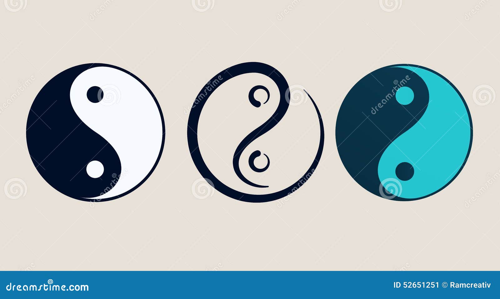 Ying Yang Symbol of Harmony and Balance Stock Vector - Illustration of ...
