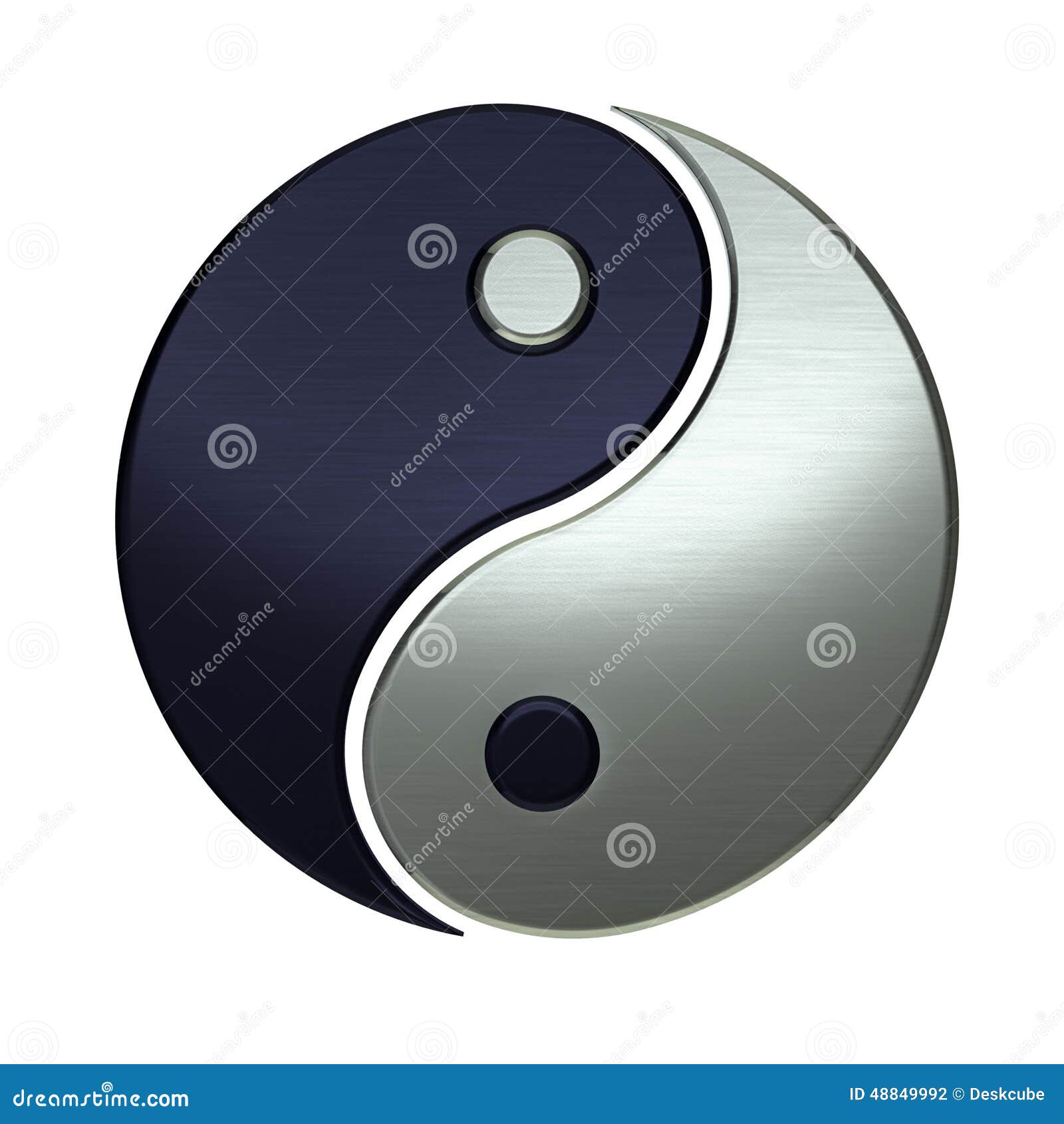 Ying yang symbol stock illustration. Illustration of harmony - 48849992