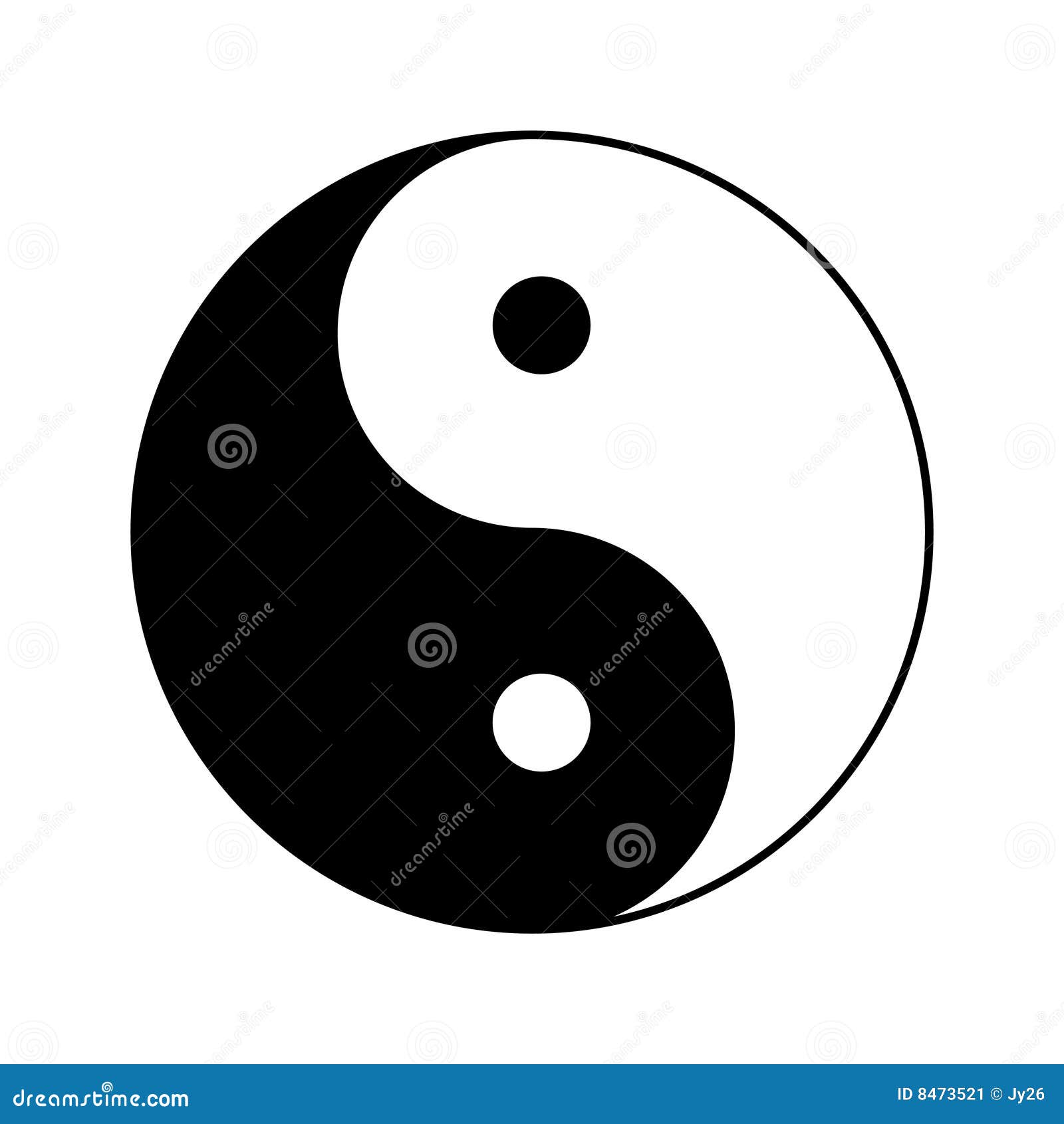 Ying Yang Vector Illustration Stock Vector - Illustration of abstract ...