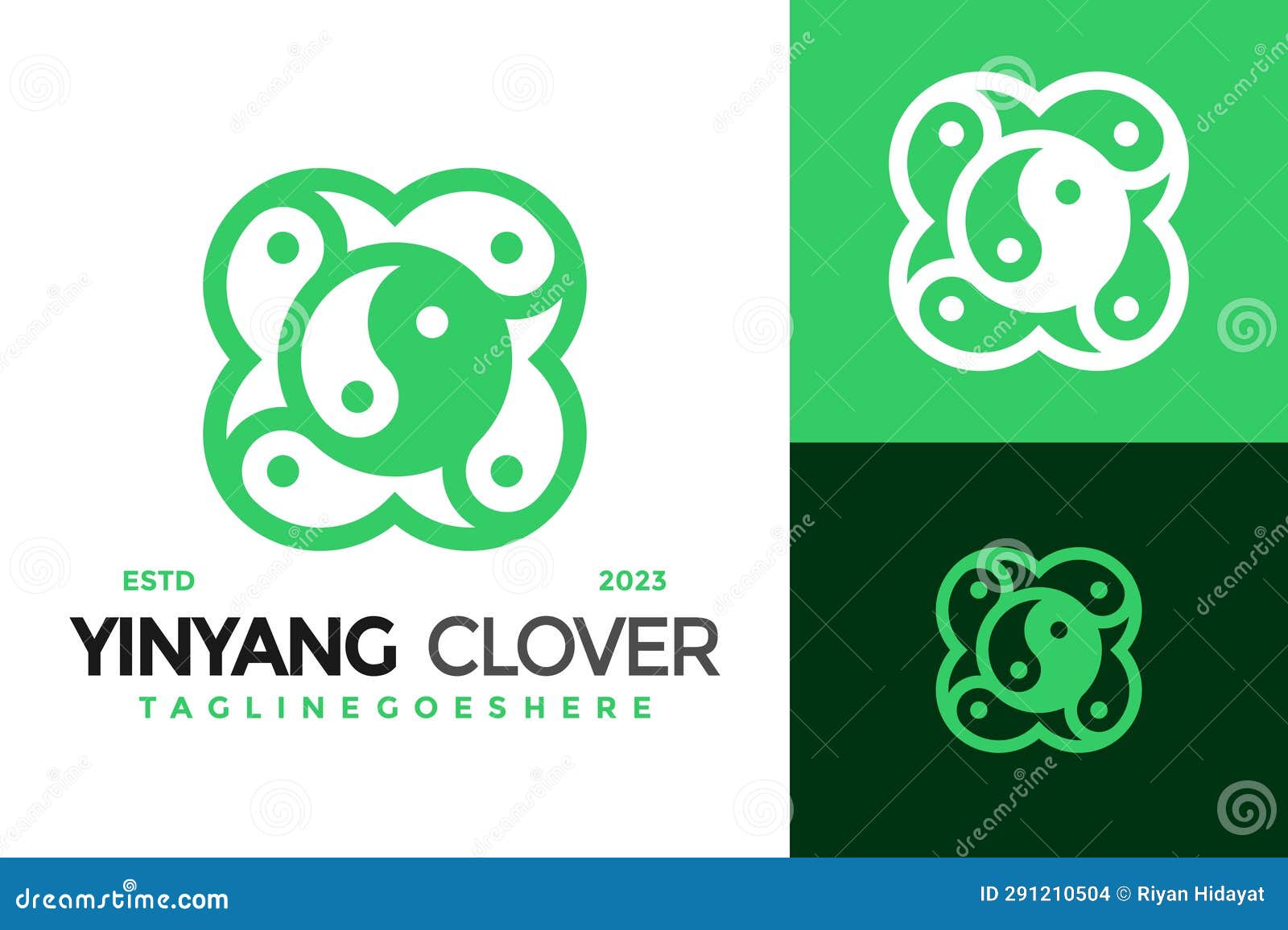 Yinyang Logo Inspiration Of Your Company Chinese Cartoon Vector ...