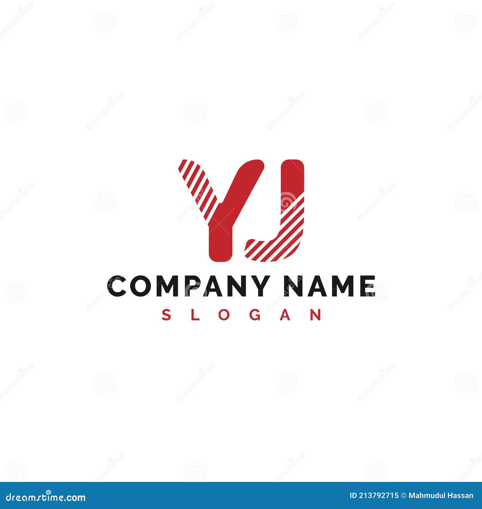 YJ Letter Logo Design. YJ Letter Logo Vector Illustration - Vector ...